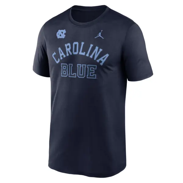 JORDAN North Carolina Primetime Arch Mantra Legend Dri-fit College T-shirt - Blue