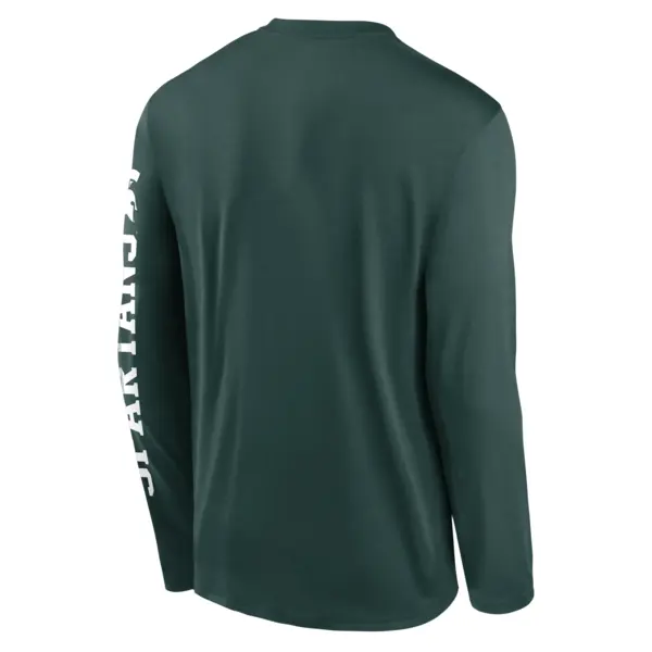 Nike Michigan State Primetime Stack Legend Dri-fit College Long-sleeve T-shirt - Green