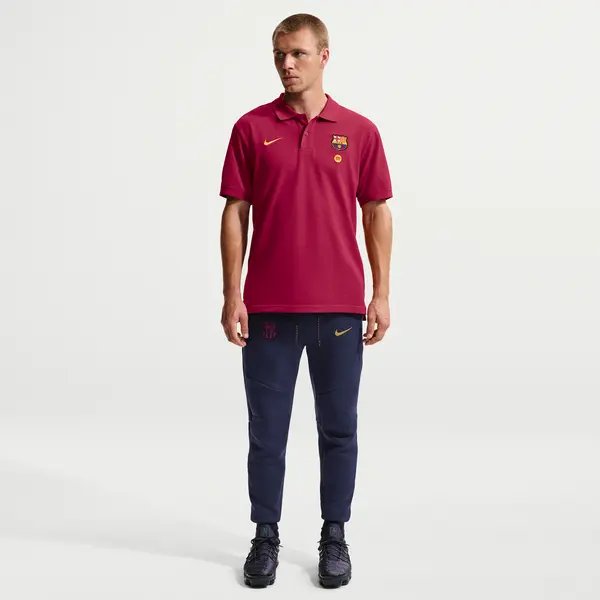 Nike Fc Barcelona Tech Fleece Soccer Jogger Pants - Blue