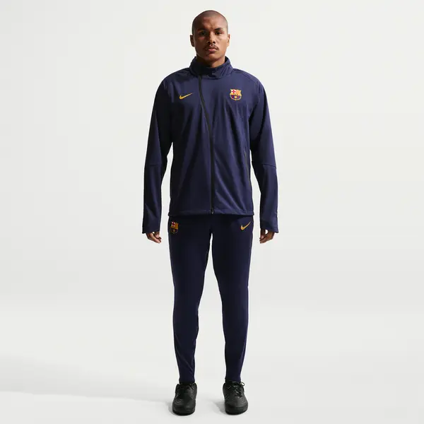 Nike Fc Barcelona Strike Shield Soccer Hooded Rain Jacket