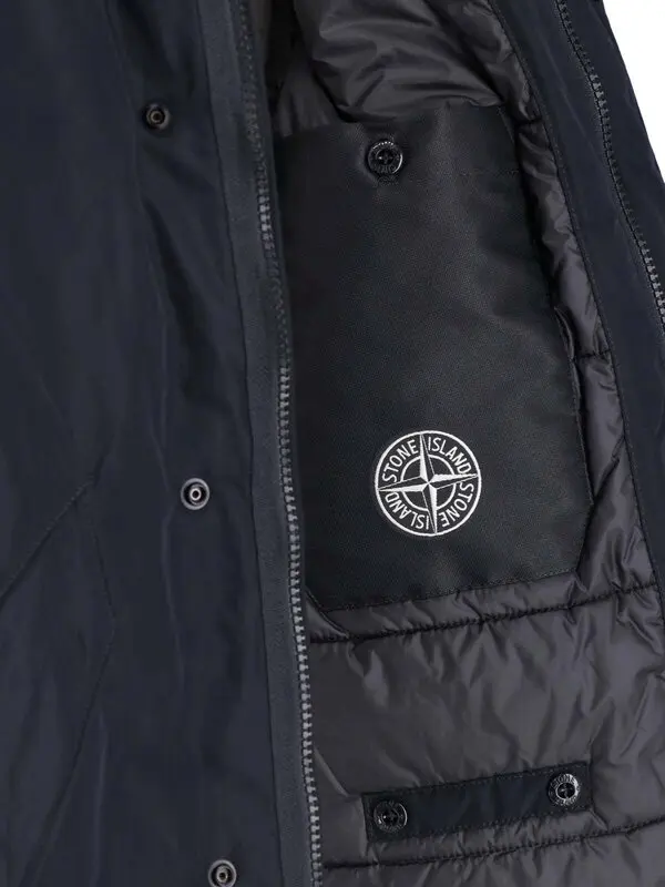 Stone Island Hooded Jacket "micro Reps Ny