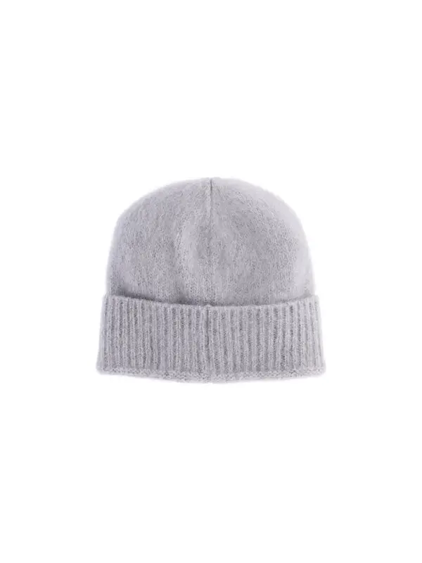 Miu Miu Logo Beanie In Mohair Blend