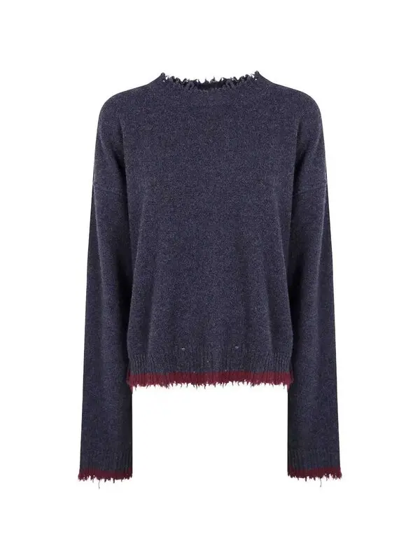UMA WANG Distressed-effect Cashmere Sweater