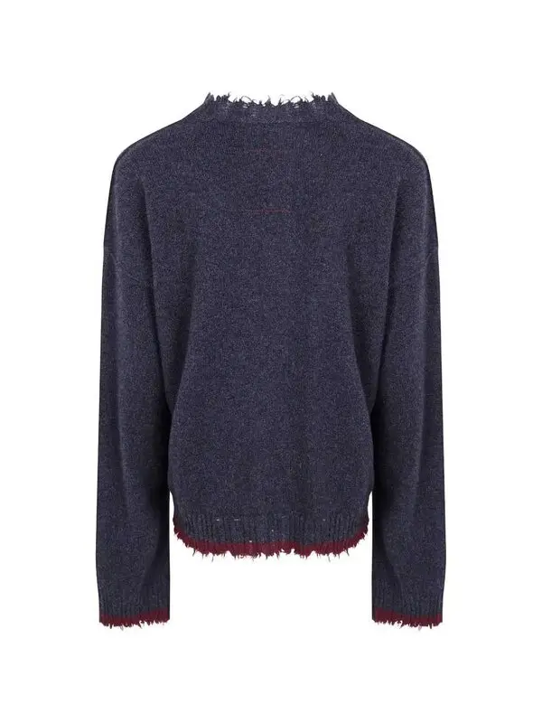 UMA WANG Distressed-effect Cashmere Sweater