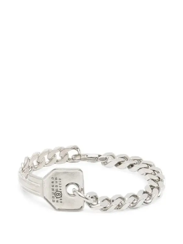 MAISON MARGIELA Curb Chain Bracelet With Key Charm