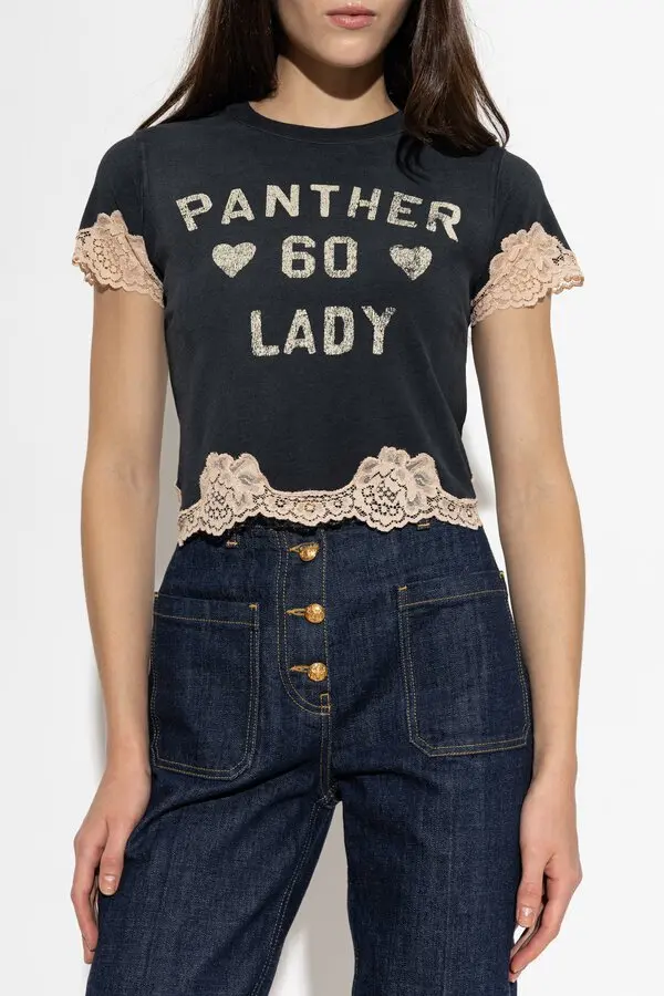 Valentino Garavani Top With Lace Trim