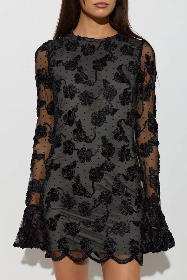 ROTATE BY BIRGER CHRISTENSEN Dress With Floral Motif