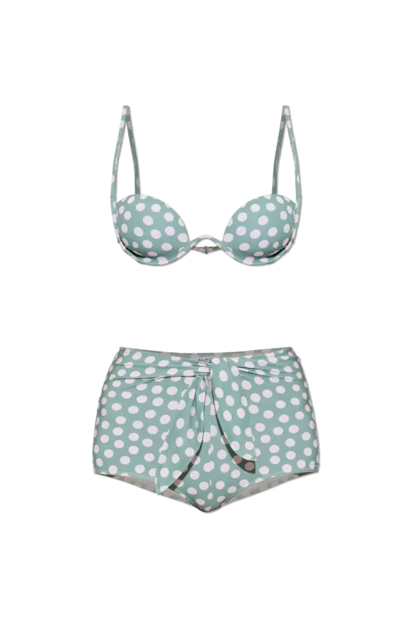 Alaïa Polka Dot Bikini - Green