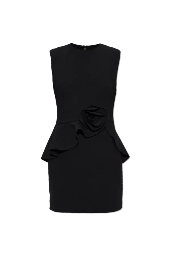 ROTATE BY BIRGER CHRISTENSEN Dress With Applique - Black