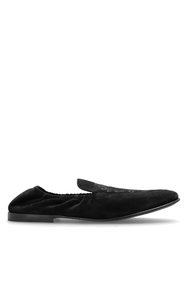 Dolce & Gabbana Suede Shoes ‘ariosto - Black