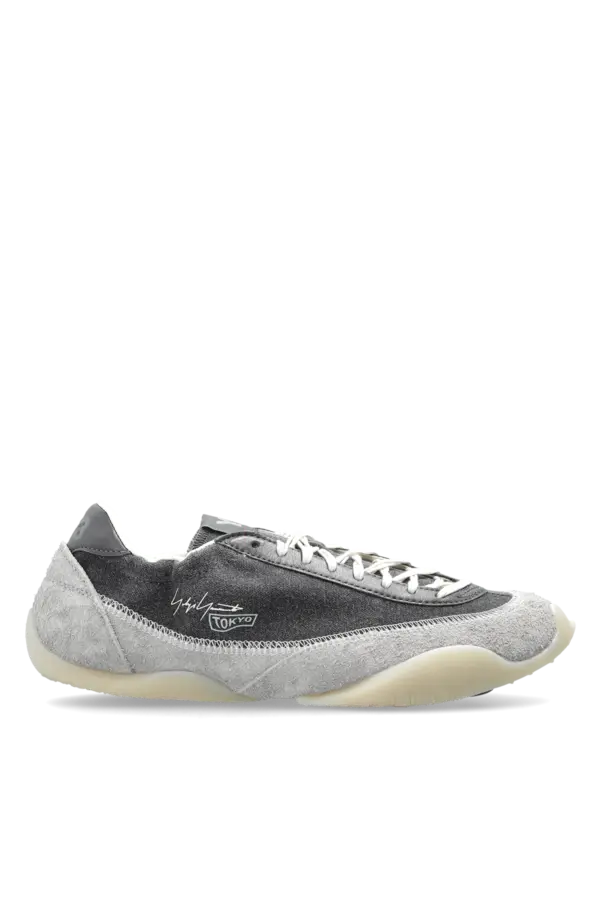 Y3 Tokyo Warped' Suede And Textile Low-top Sneakers - Grey