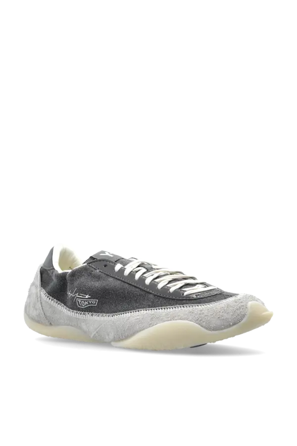 Y3 Tokyo Warped' Suede And Textile Low-top Sneakers - Grey