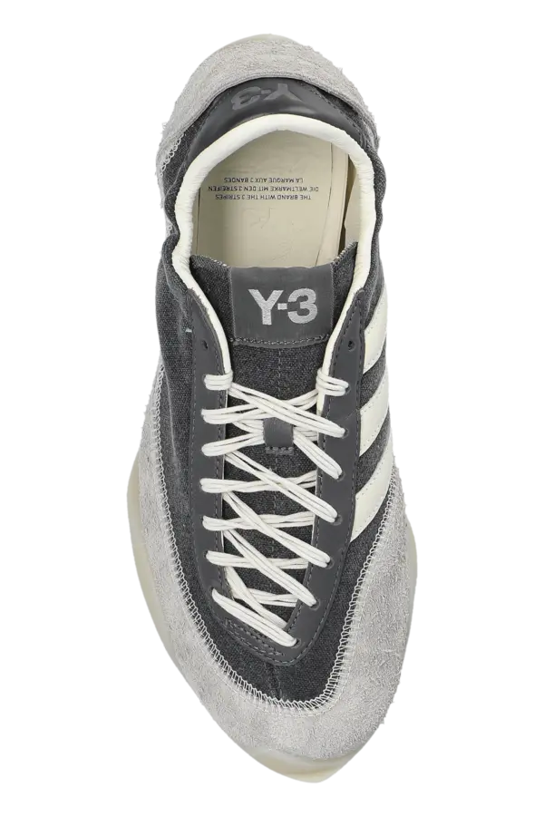 Y3 Tokyo Warped' Suede And Textile Low-top Sneakers - Grey