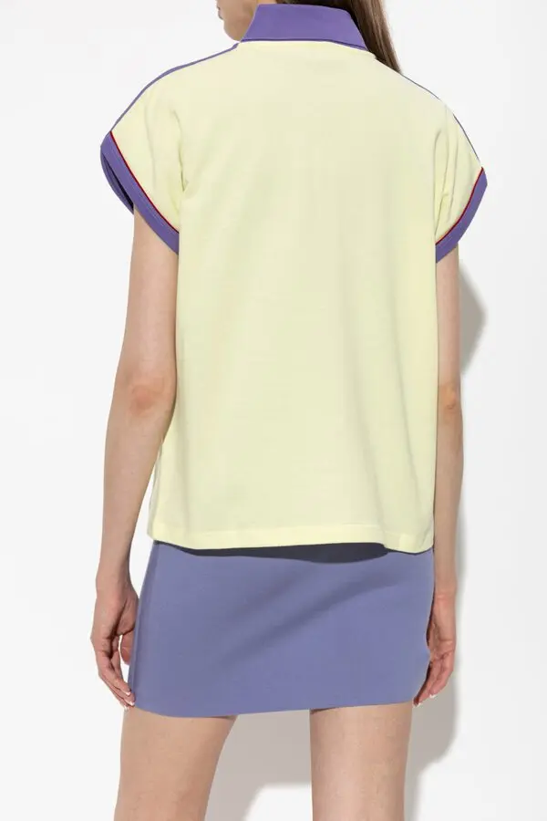 Versace Cotton Piqué Polo With Embroidered Logo