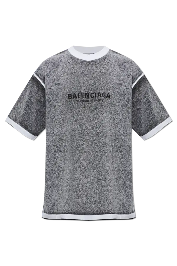 Balenciaga Cotton T-shirt With Logo
