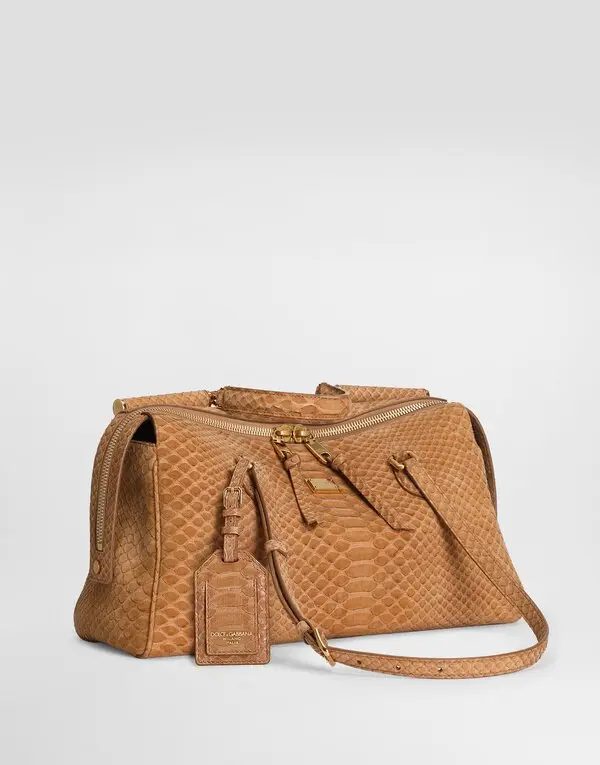 Dolce & Gabbana Medium Vittoria Handbag In Python