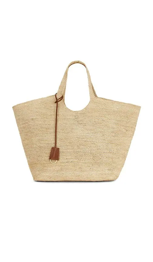 ANINE BING Lili Tote Raphia Bag