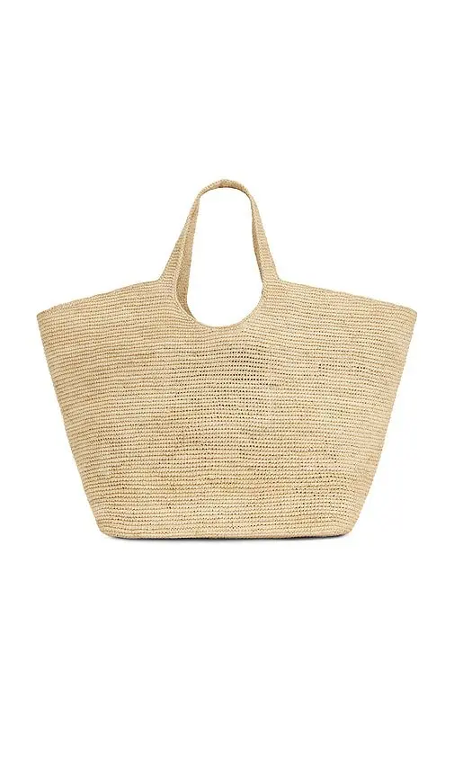 ANINE BING Lili Tote Raphia Bag