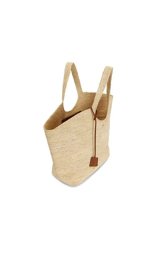 ANINE BING Lili Tote Raphia Bag