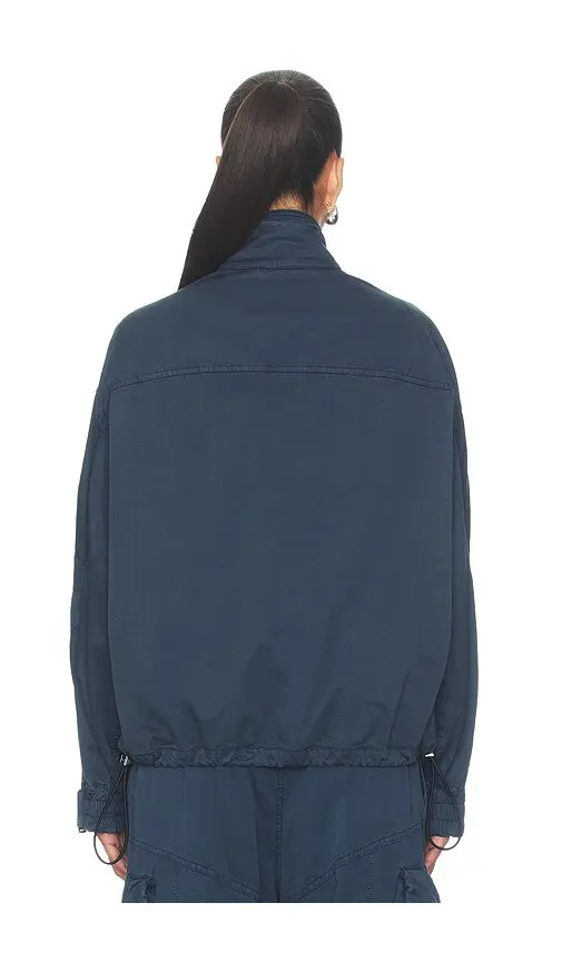 Attico Utility Bomber Jacket In Navy