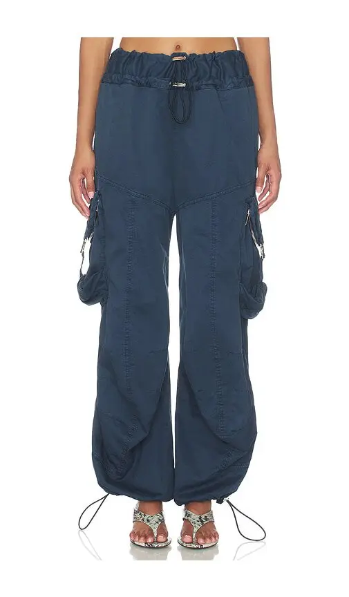 Attico Utility Balloon Pant In Navy
