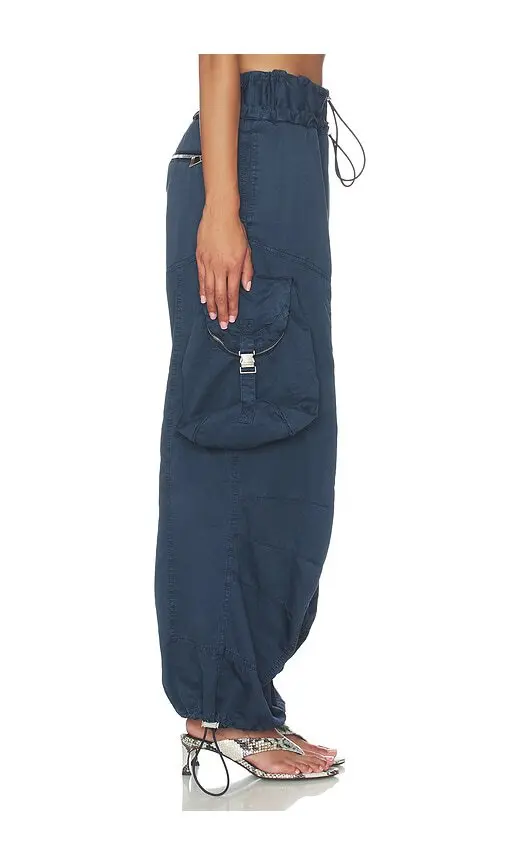 Attico Utility Balloon Pant In Navy