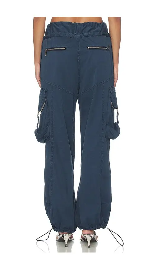 Attico Utility Balloon Pant In Navy