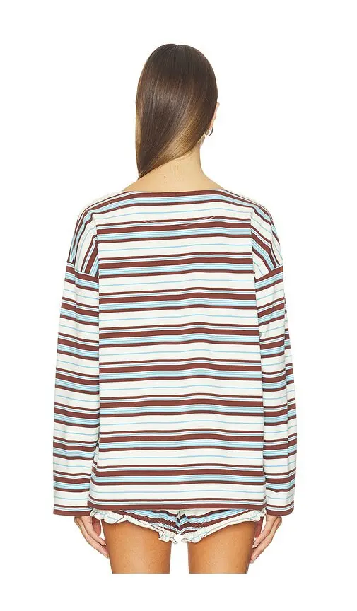 Posse Nadine Long Sleeve Top In Multi