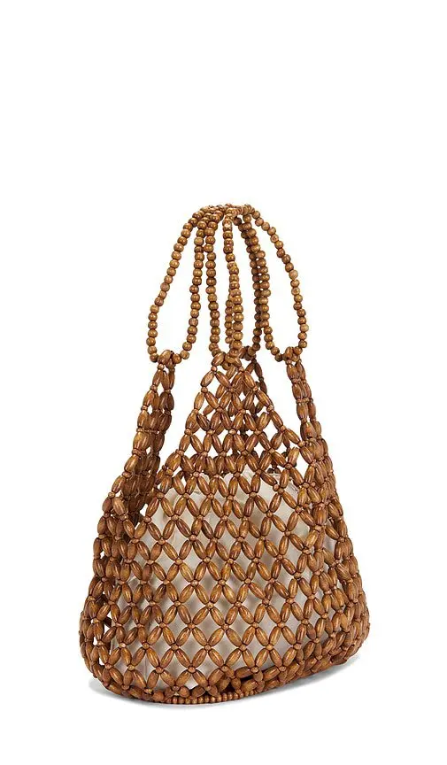 8 Other Reasons Beaded Tote Bag In Tan