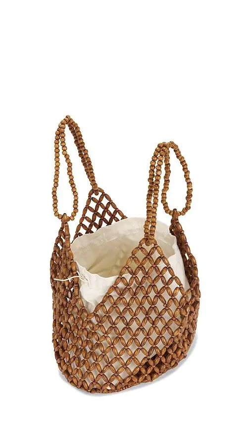 8 Other Reasons Beaded Tote Bag In Tan