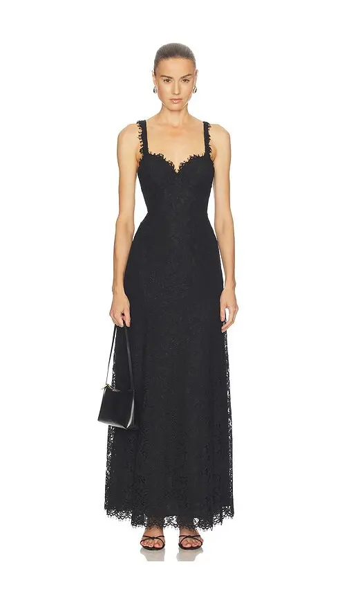 L'Agence Sutton Lace Maxi Dress