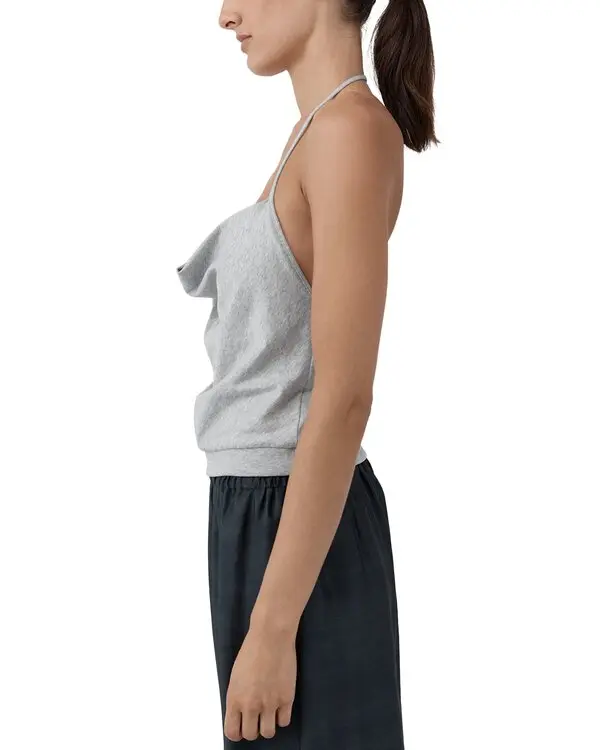 ST. AGNI Cotton Jersey Halter Top