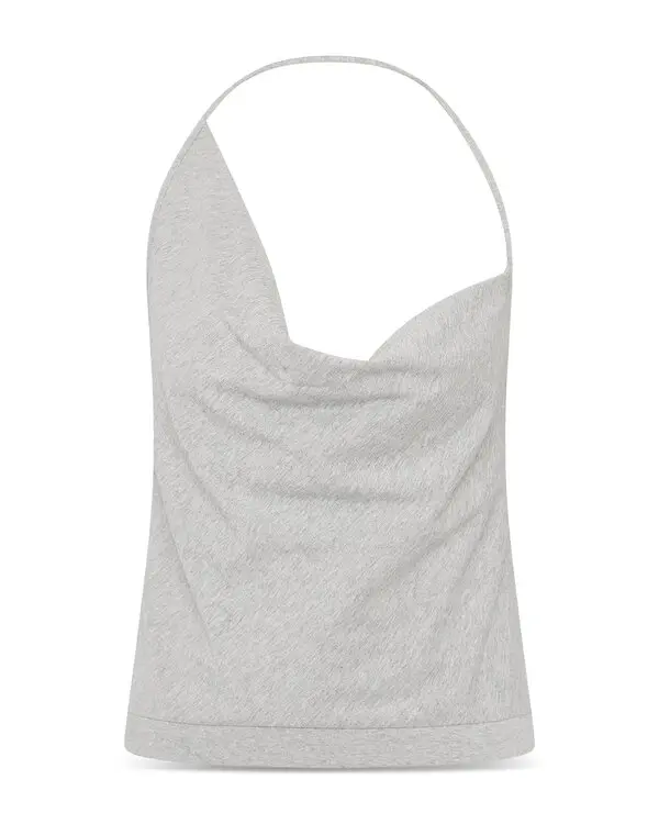 ST. AGNI Cotton Jersey Halter Top