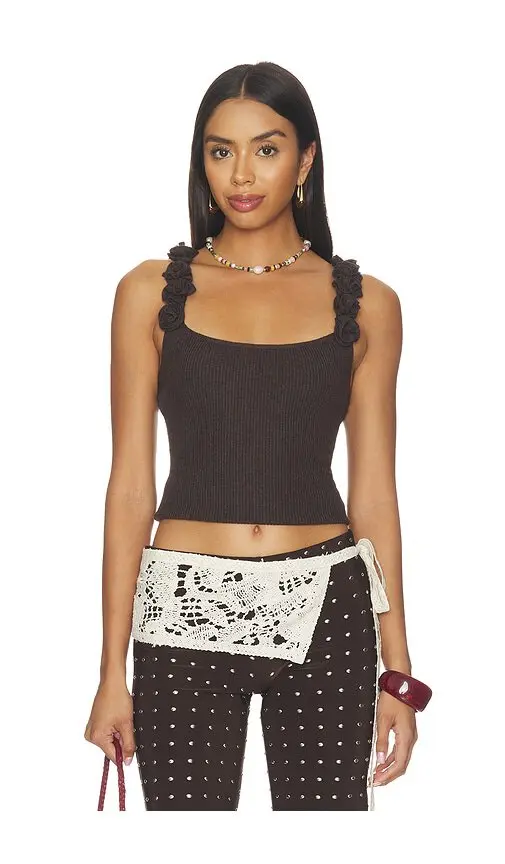 Heartloom Marone Top In Chocolate
