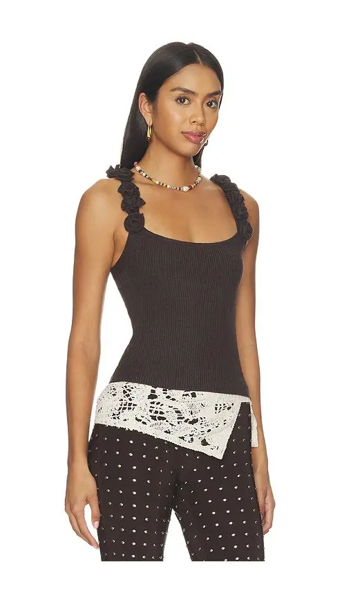 Heartloom Marone Top In Chocolate
