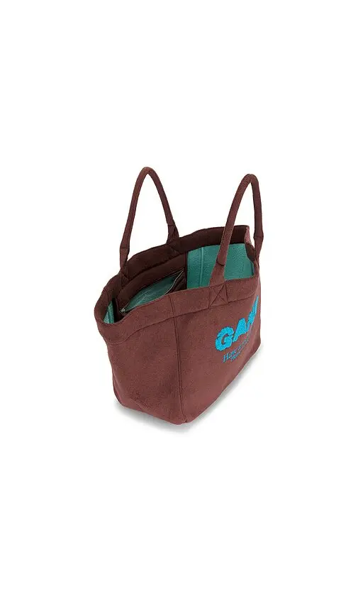 GANNI Xxl Shopper Beach Resort In Brown
