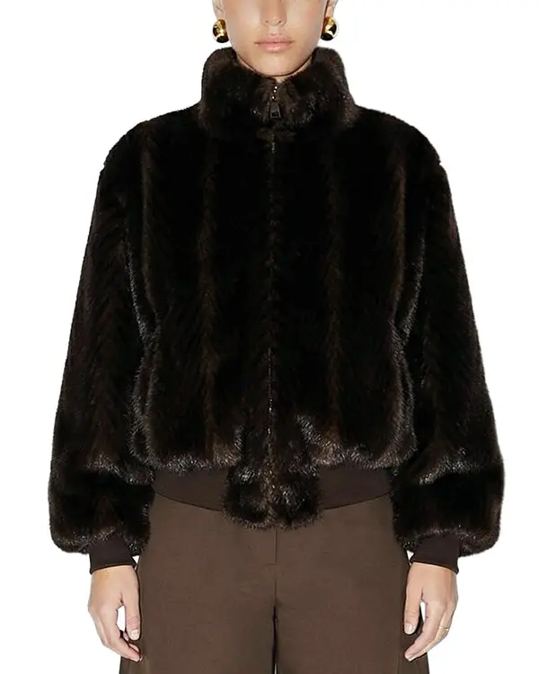 Ronny Kobo Mischa Faux Fur Jacket