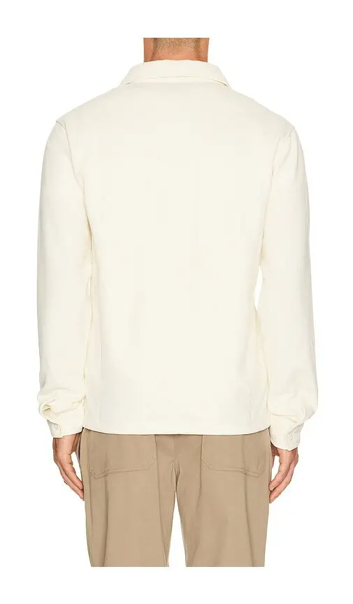 Vuori Waffle Shirt Jacket In Cream