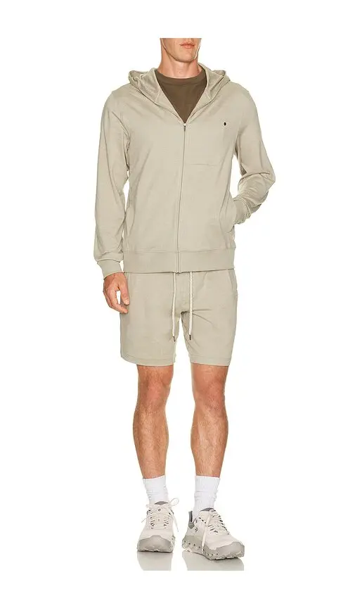 Vuori Ponto Full Zip Hoodie In Green