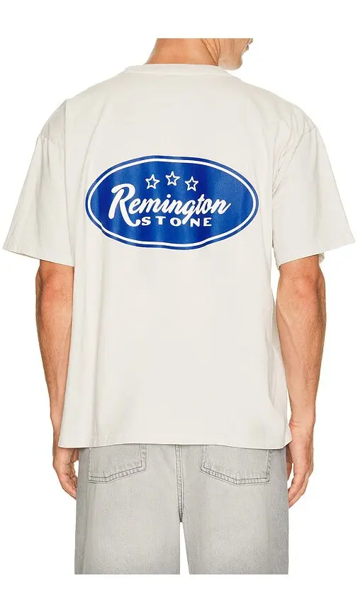 REMINGTON STONE Bronco Tee In Cream - Bone