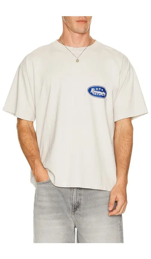 REMINGTON STONE Bronco Tee In Cream - Bone