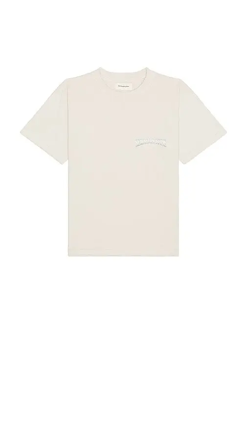 REMINGTON STONE Cash Or Gass Tee In Cream