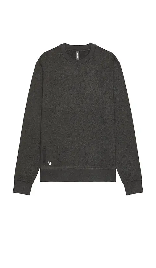 Vuori Ponto Performance Crew Pullover In Grey