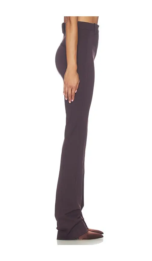 Attico Slim Long Pant In Brown