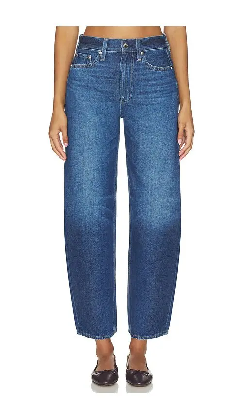 PISTOLA Sacha High Rise Relaxed Barrel Jeans In Blue