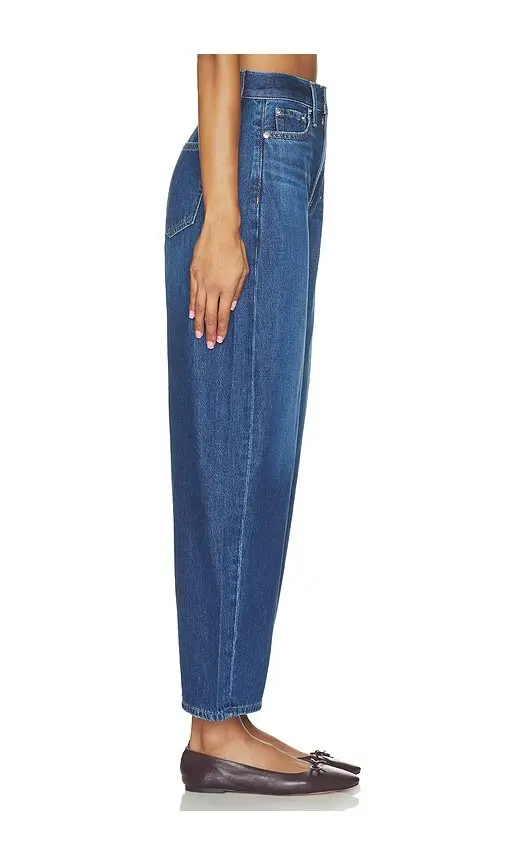 PISTOLA Sacha High Rise Relaxed Barrel Jeans In Blue