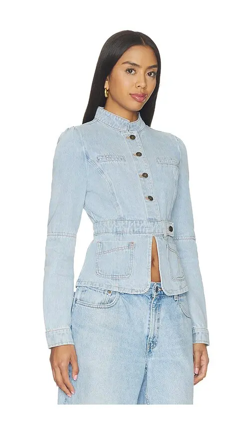 Lioness Brooklyn Denim Jacket In Blue