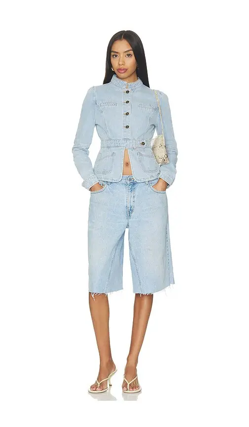 Lioness Brooklyn Denim Jacket In Blue