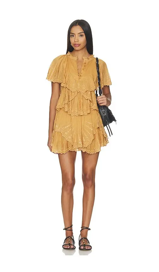 Isabel Marant Étoile Lorna Short Sleeve Top In Brown