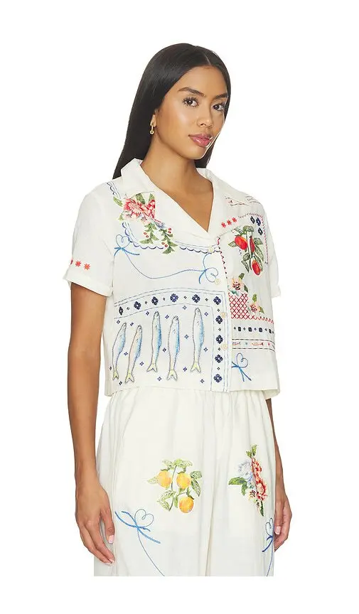 Agua Bendita Vittoria Basket Top In Multi